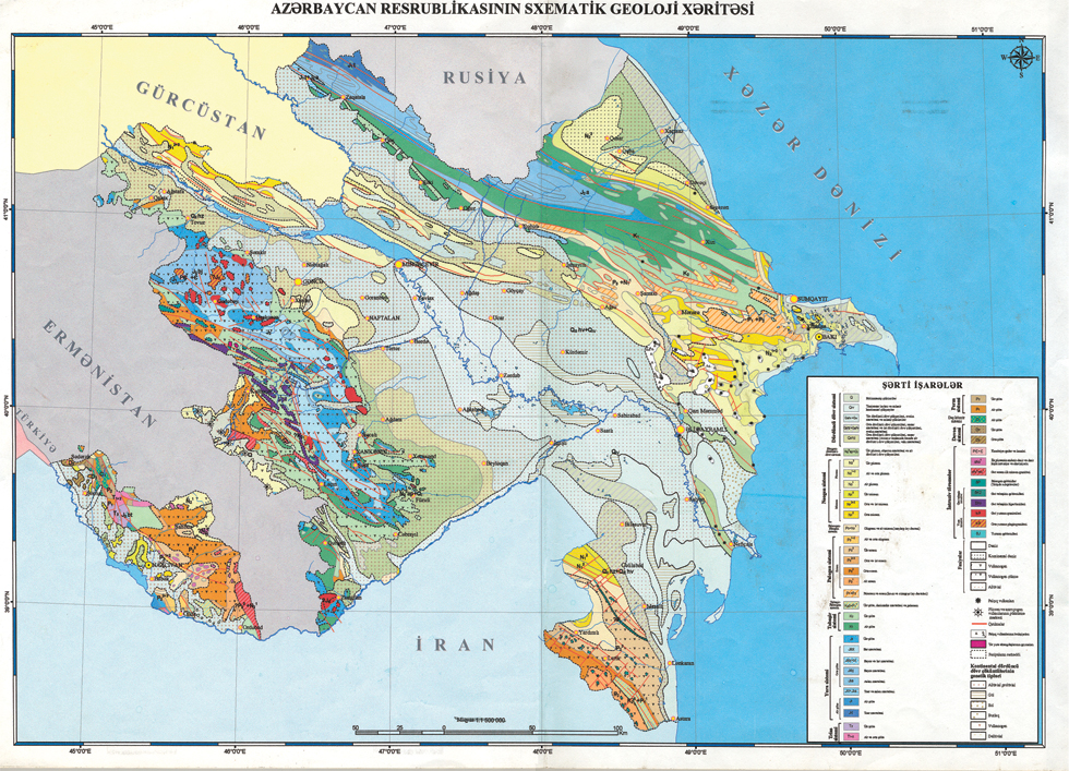 Azərbaycanın geoekoloji xəritəsi tərtib edilib